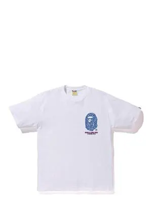 A BATHING APE City Hong Kong Outline Tee Shirt - White