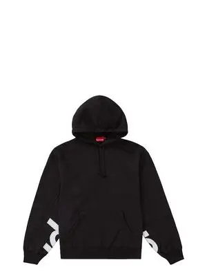 Supreme Cropped Panels Hooded Sweatshirt Black