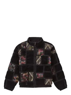 Supreme Corduroy Patchwork Denim Jacket - Washed Black