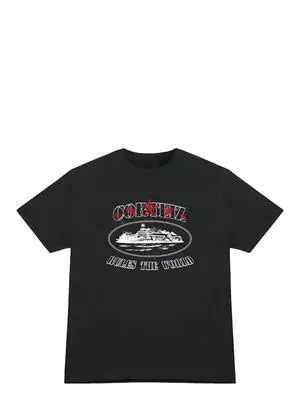 CORTEIZ 5 Starz Alcatraz Tee Shirt - Black