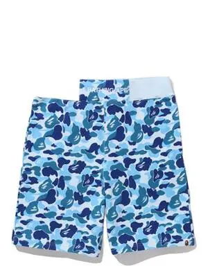 A BATHING APE Abc Camo Sweat Shorts - Blue