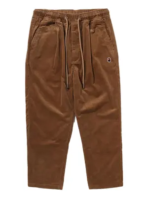 A BATHING APE Ape Head Corduroy Chef Pants - Beige