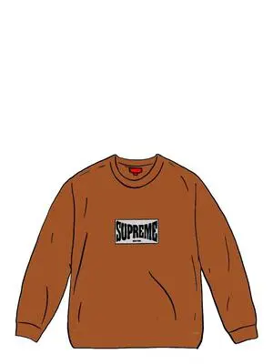 Supreme Woven Label Top - Rust