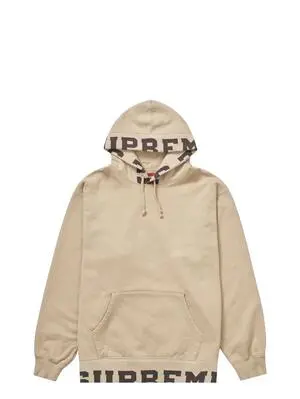 Supreme Logos Hooded Sweatshirt - Tan