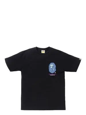 A BATHING APE City Hong Kong Outline Tee Shirt - Black