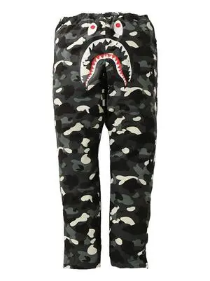 A BATHING APE City Camo Shark Track Pants - Black