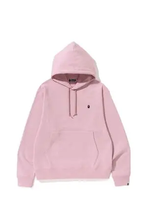 A BATHING APE Ape Head One Point Relaxed Fit Pullover Hoodie Pink