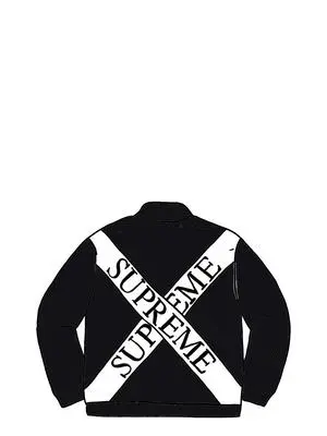Supreme Cross Half Zip Sweatshirt - Black