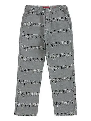 Supreme Houndstooth Work Pant - Black Houndstooth