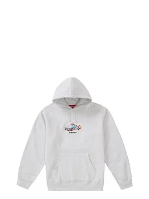 Supreme Cop Car Hooded Sweatshirt - Ash Grey