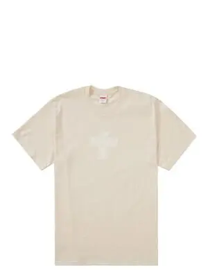 Supreme Cross Box Logo Tee Shirt - Natural