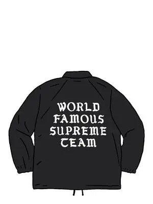 Supreme World Famous Coaches Jacket - Black
