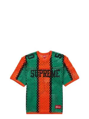 Supreme Crochet Football Jersey - Orange