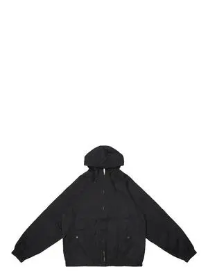 Supreme Cotton Hooded Raglan Jacket - Black