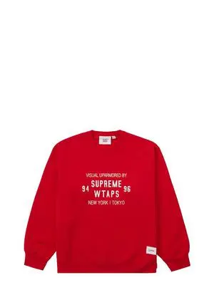 Supreme Wtaps Crewneck Sweatshirt - Red