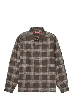 Supreme Woven Plaid Shirt - Light Brown