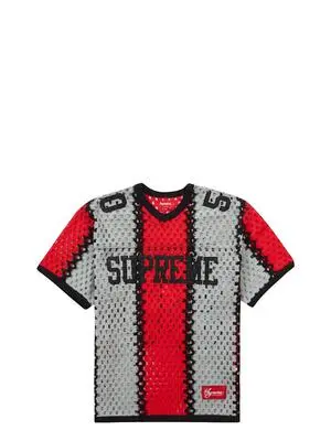 Supreme Crochet Football Jersey - Black