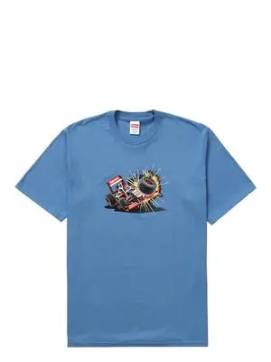 Supreme Crash Tee Shirt - Dusty Light Royal