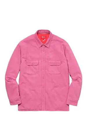 Supreme Corduroy Quilted Shirt - Pink