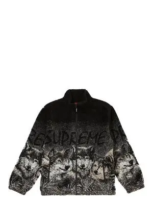 Supreme Wolf Fleece Jacket - Black