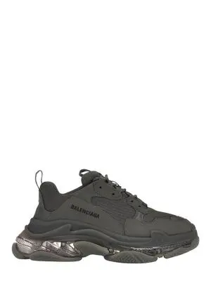 Balenciaga Triple S Clear Sole Sneakers - Grey