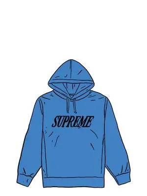 Supreme Crossover Hooded Sweatshirt Pale Royal