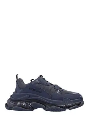 Balenciaga Triple S Clear Sole Sneakers - Blue/grey