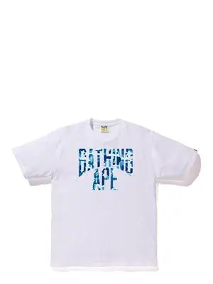 A BATHING APE Abc Nyc Logo Tee Shirt - White/blue