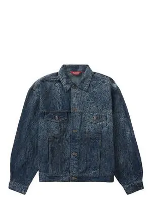 SUPREME Crackle Denim Trucker Jacket