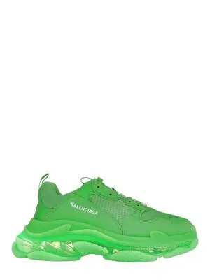 Balenciaga Triple S Clear Sole Sneakers - Green