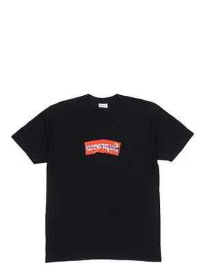 Supreme Comme Des Garcons Shirt Box Logo Tee - Black