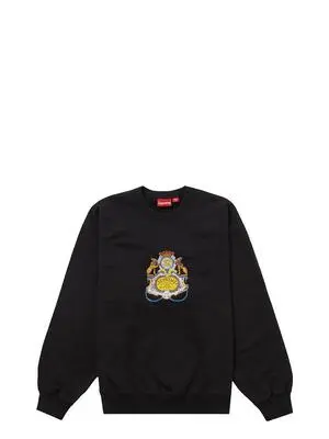 Supreme Crest Crewneck Sweatshirt Black