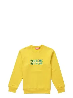 Supreme World Famous Crewneck Sweatshirt Mustard