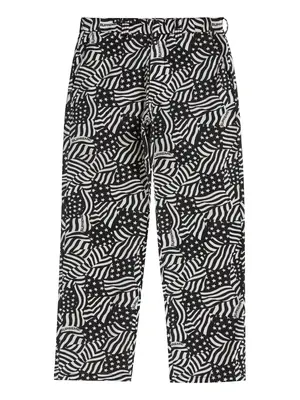 Supreme Printed Work Pant Flag Blacks