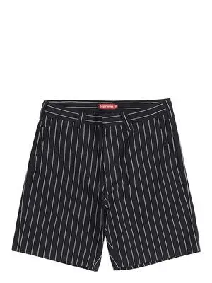 Supreme Striped Work Short - Black Stripe