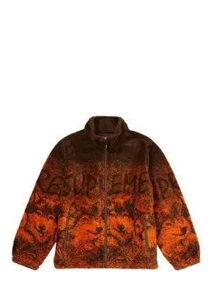 Supreme Wolf Fleece Jacket - Brown