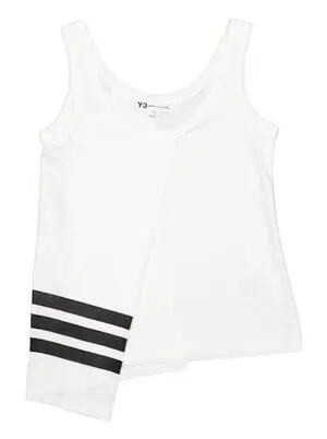 Adidas Y3 3 Stripes Tank Top - White/black