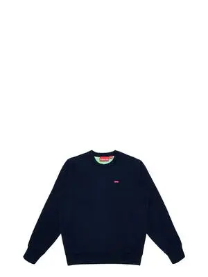 Supreme Contrast Crewneck Sweatshirt - Navy Blue