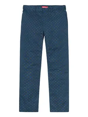 Supreme Work Pant - Light Navy Blue Polka Dot