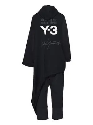 Adidas Y3 Knitted Hooded Dress - Black