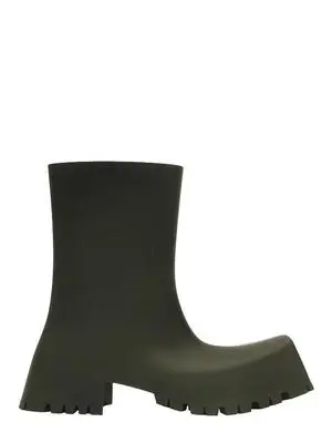 Balenciaga Trooper Rubber Boots - Dark Green