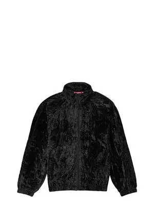 Supreme Crushed Velvet Track Jacket - Black