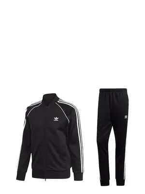 Adidas Primeblue Sst Track Jacket & Pant Set - Black/white