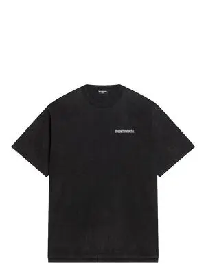 Balenciaga Turn Slit T-shirt - Black