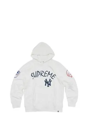 Supreme Yankees Hooded Sweatshirt - White