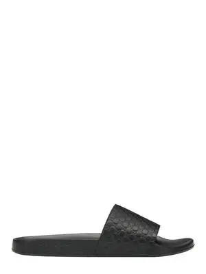Gucci Microguccissima Slides Black