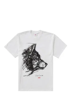 Supreme Yohji Yamamoto Scribble Wolf Tee Shirt - White