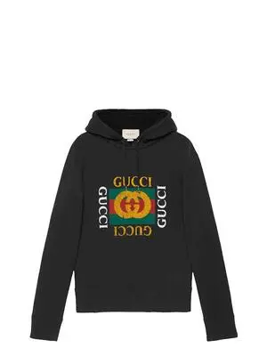 Gucci Oversize Sweatshirt With Logo - Black