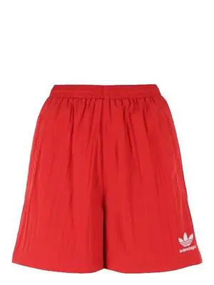 Balenciaga X Adidas Crepe Technical Fabric Shorts - Red