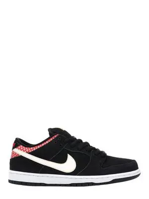 Nike Dunk Low Firecracker Sneakers - Black/white/challenge Red